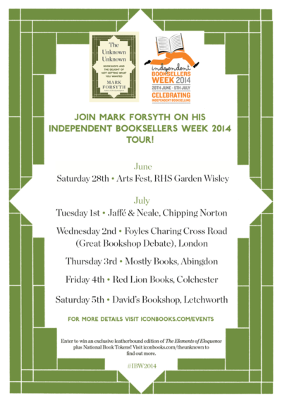 The Unknown Unknown by Mark Forsyth – Icon Books